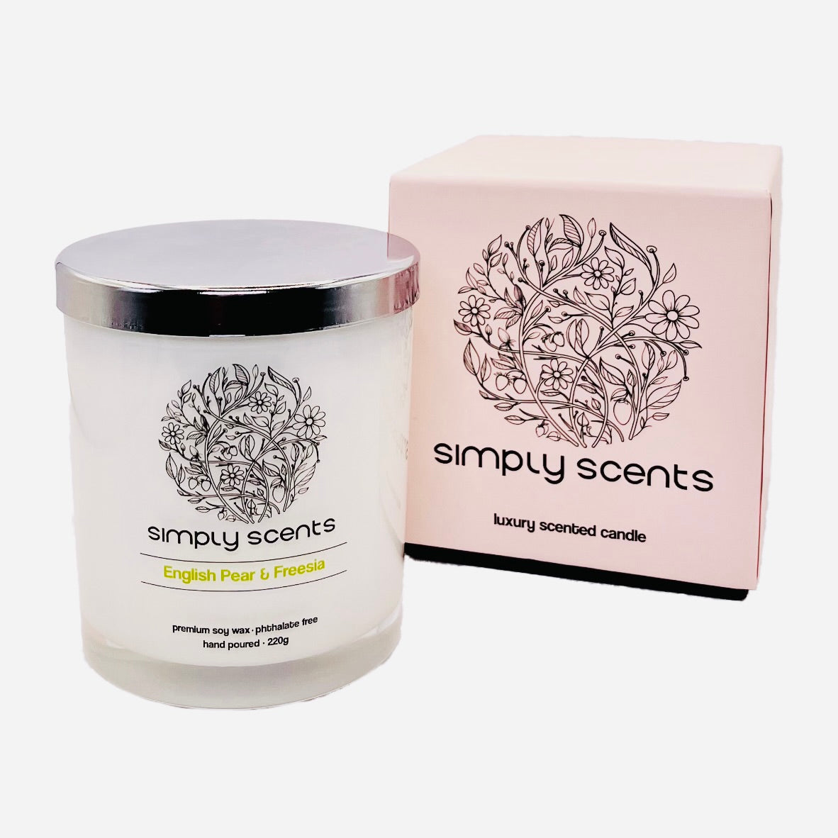 English Pear & Freesia CocoSoy Wax Candle – Simply Scents